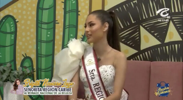 Brigith Navarro, Señorita Región Caribe brilló en Nuestras Mañanas de ...