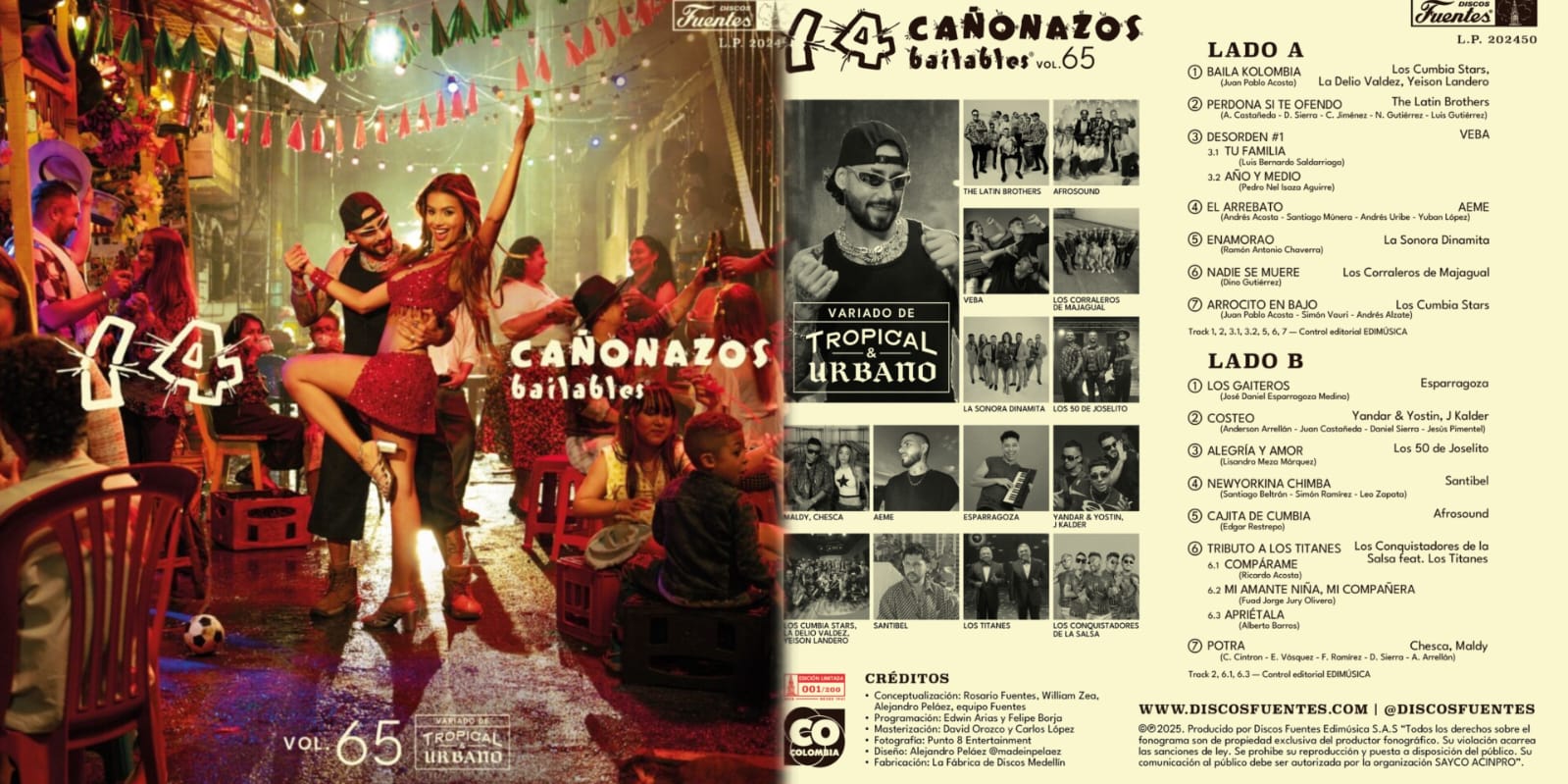 Discos Fuentes presenta el Vol. 65 de los 14 Cañonazos Bailables ...